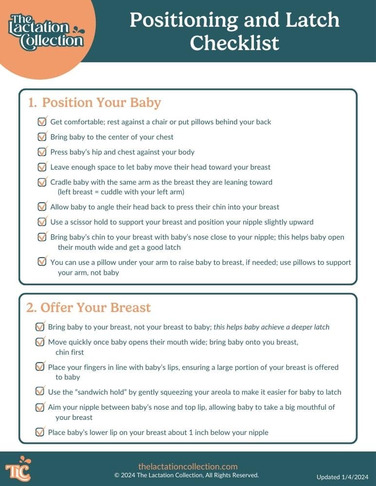 Announcing Our New Guide: Position and Latch Checklist - The Lactation ...