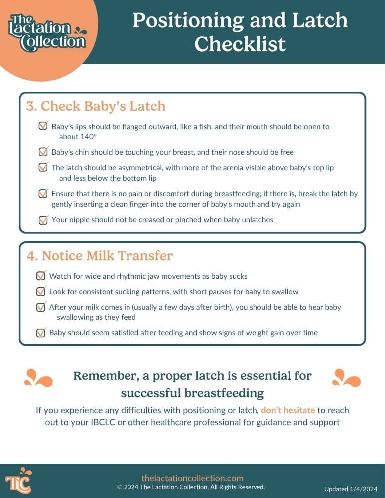 Announcing Our New Guide: Position and Latch Checklist - The Lactation ...